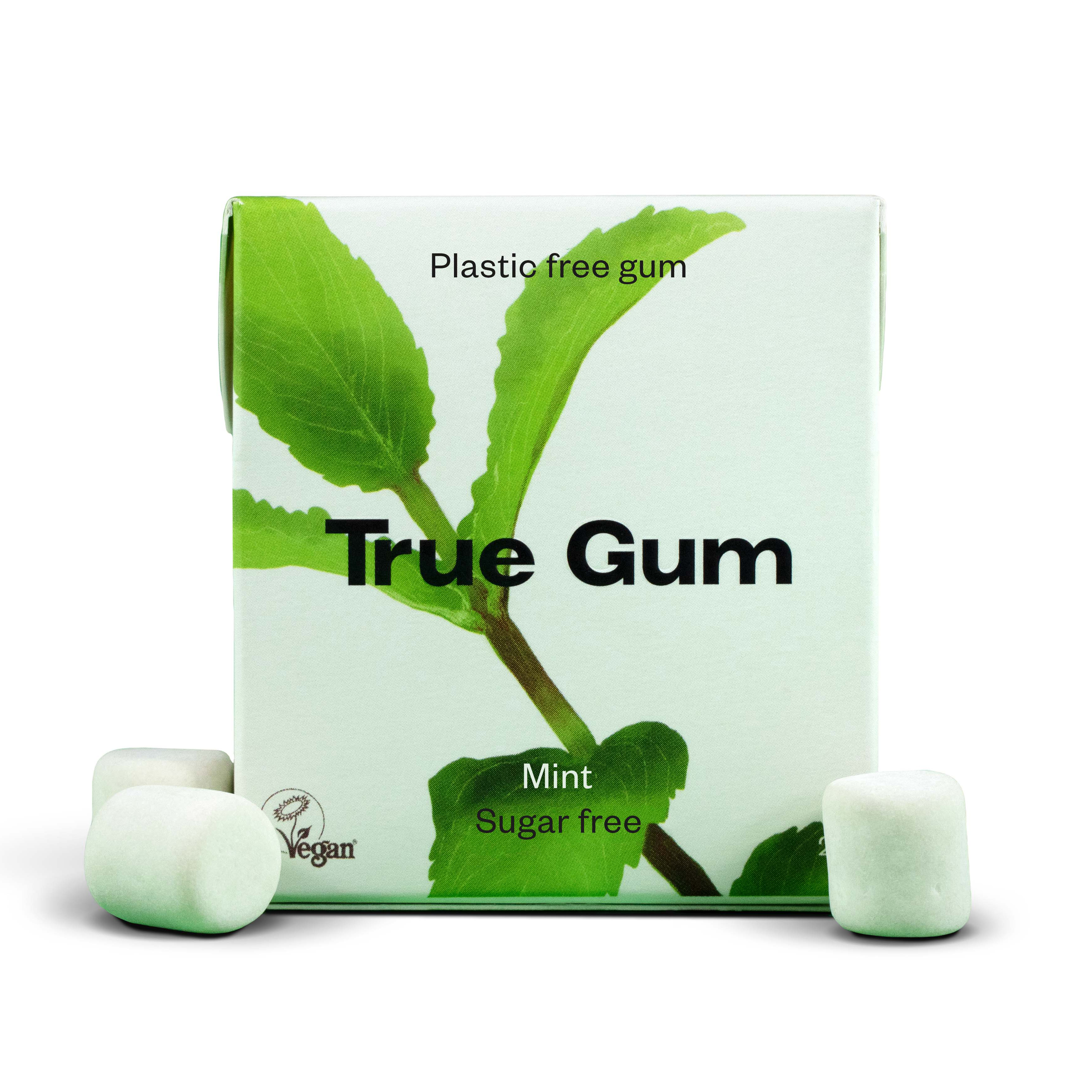 True Gum Plastic Free Chewing Gum - Mint 21g (Pack of 24) - mOrganics ...